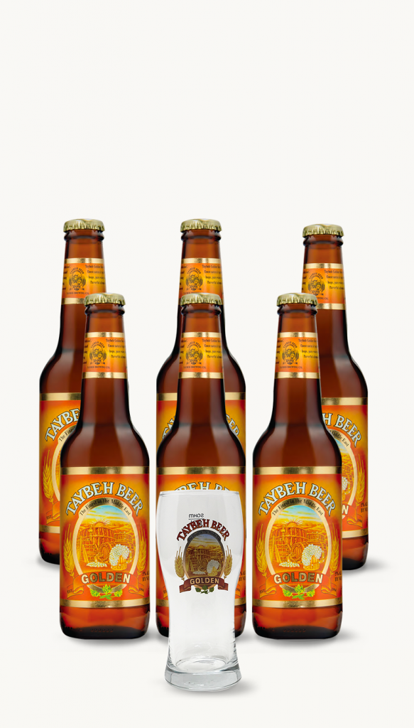 Taybeh Beer Golden Case of 24 Bottles - Albina & Hanna